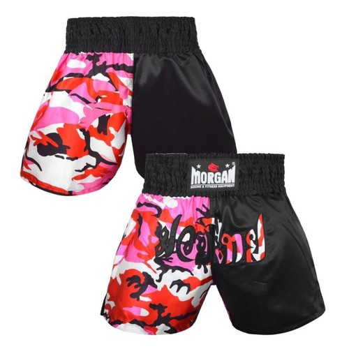 Morgan Sports - Diabla 50/50 Camo Muay Thai Kick Boxing Shorts - Pink ...