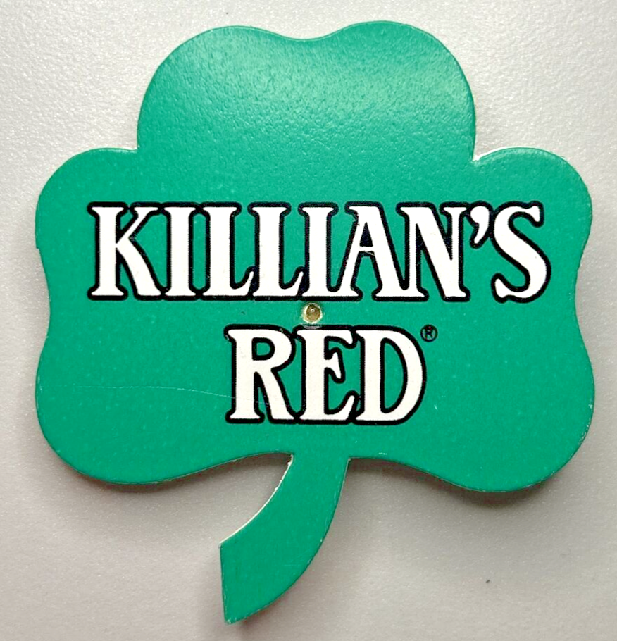 Vintage Killian's Red Clover Pinback Button 2.5" Does Not Work PB95-A ...
