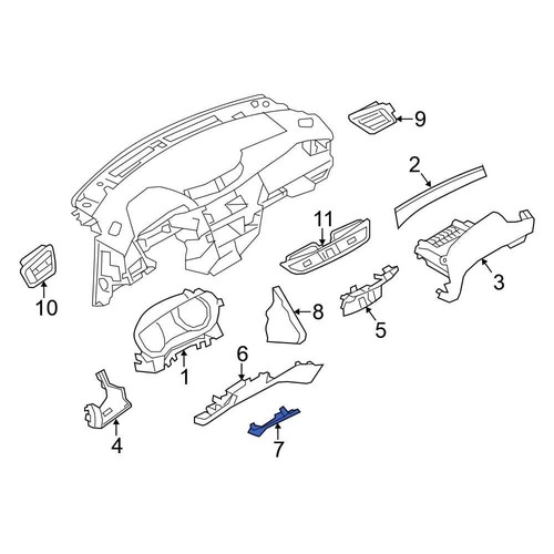 Nissan 243824BA0B Upper Fuse Box Cover | eBay
