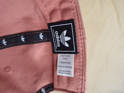 Adidas Women's Adjustable Strap Back White Logo Pink RN#90288 OSFW | eBay