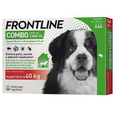FRONTLINE COMBO 40-60 KG CANI XL 3 PIPETTE- FRONTLINE- 1,0 pz | eBay