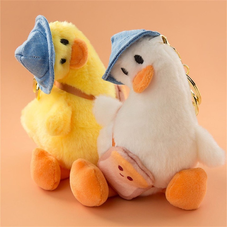 Plush Duck Key Rings Duck Plush Keychains Crooked Neck Duck Duck ...