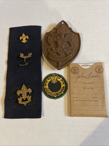 Vintage Be Prepared Pin Boy Scouts of America BSA Hat Pins Lot of 3 ...