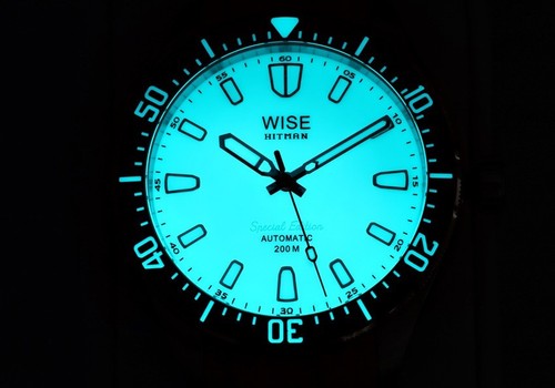 WISE HITMAN HIT66 Full Lume Special Edition Men's Watch HIT66-1R1 ...