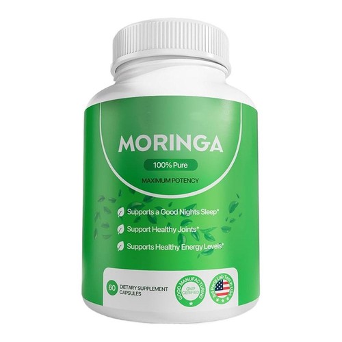 Moringa Powder Capsules 60pcs,Support Gut Health+Essential Vitamins ...