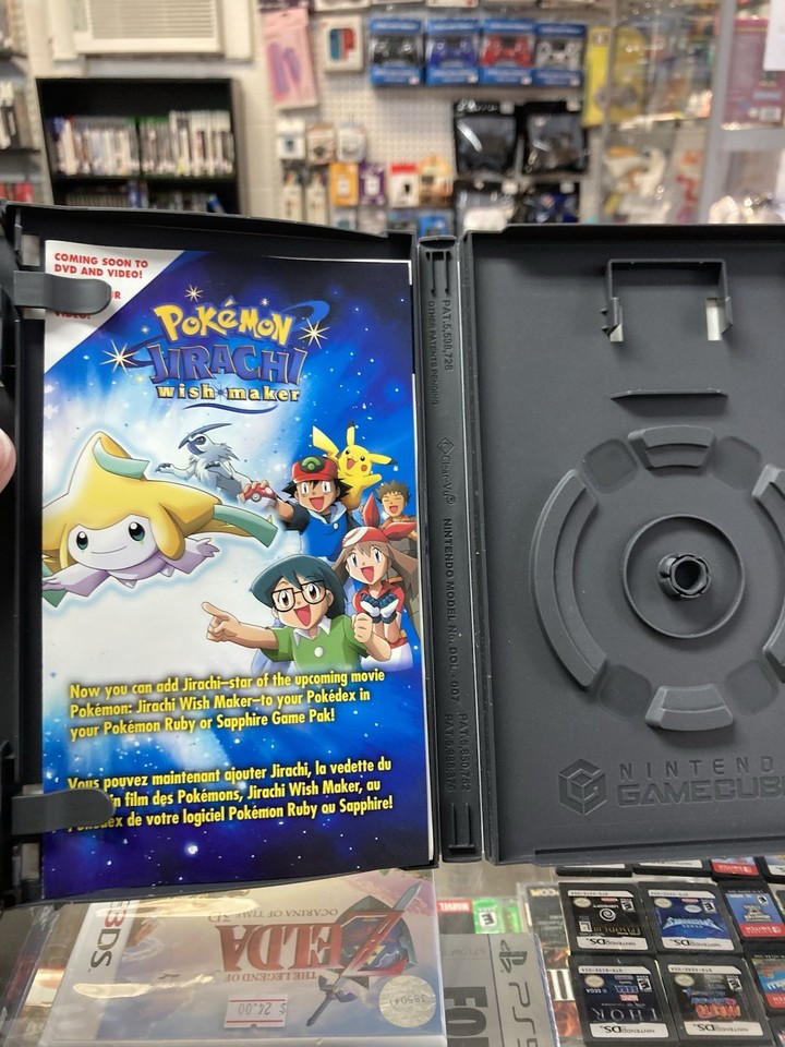 Pokemon Colosseum Bonus Case W/ Rare Jirachi Insert GameCube *NO GAME ...