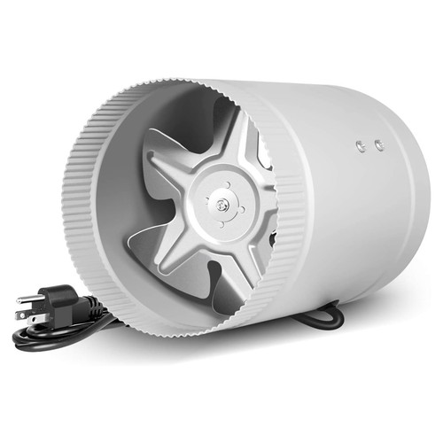 6 Inch Inline Booster Duct Fan HVAC Exhaust Ventilation Blower 1/2/4 ...