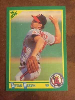 Bryan Harvey 8 Score 1990 MLB Baseball Trading Card | eBay