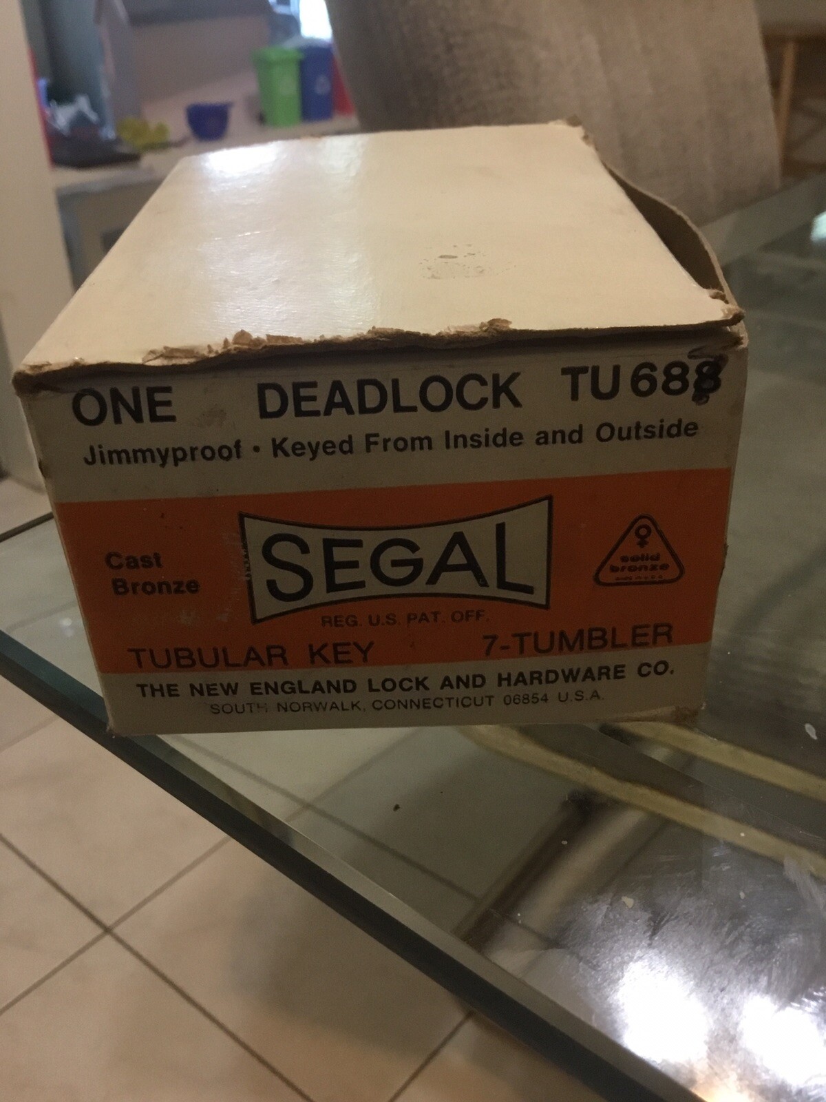 NEW Segal 687 Double Cylinder Vertical Deadbolt Lock Tubular Key Angle ...