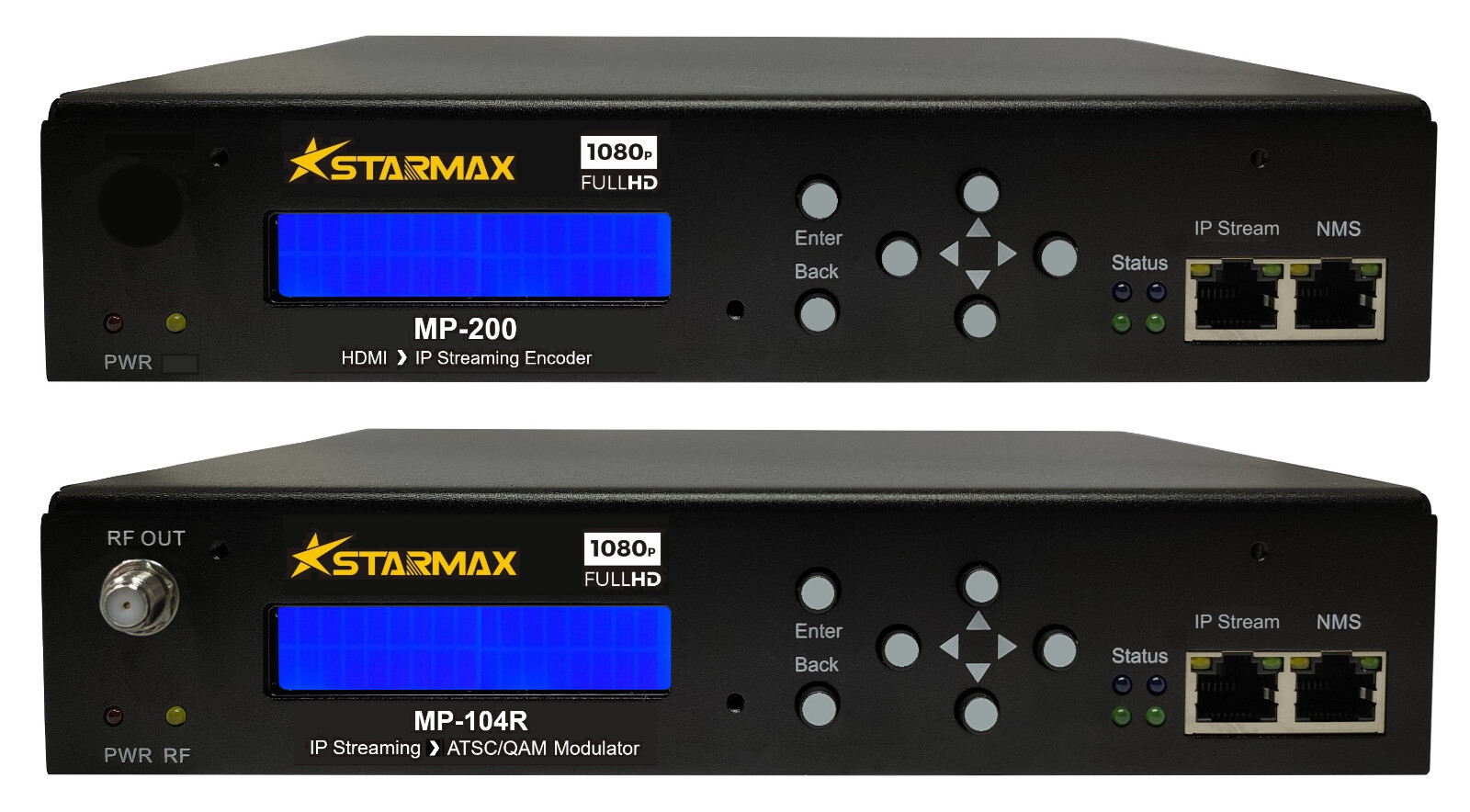 StarMax IP Streaming Encoder MP-200 and ATSC/QAM Modulator MP-104R Bundle | eBay