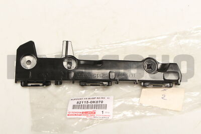 521150K070 Genuine Toyota SUPPORT, FRONT BUMPER SIDE, RH 52115-0K070 | eBay
