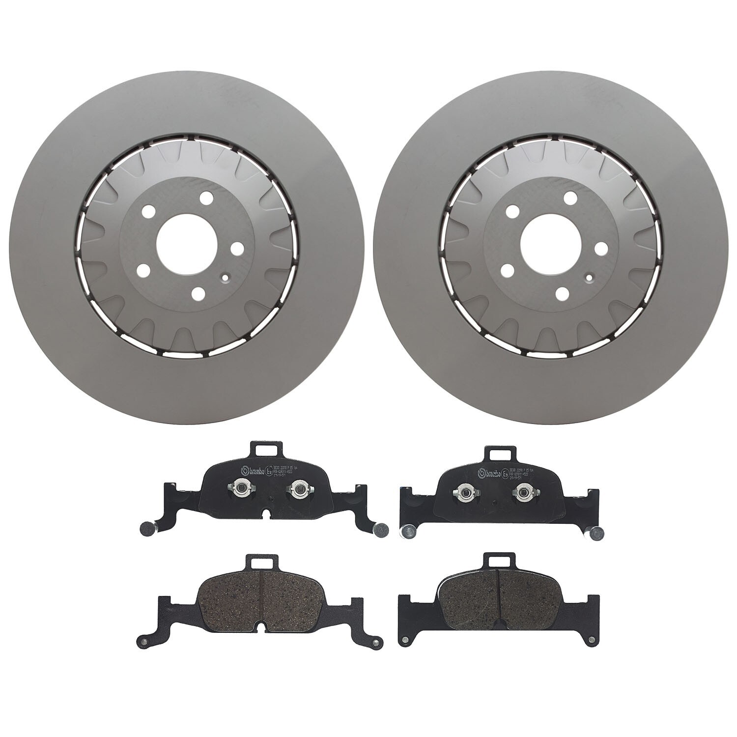 SHW OEM Front Brake Kit 400mm Rotors Brembo Low-Met Pads for Audi A6 ...