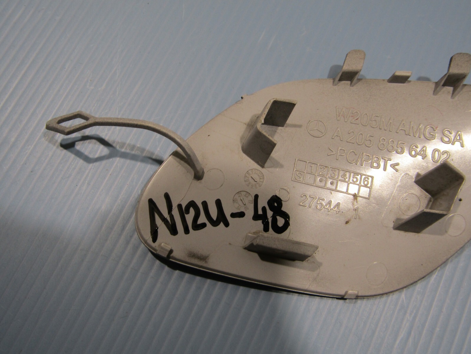 18-21 Mercedes C Class W205 AMG Front Bumper Tow Eye Cover A2058856402 ...