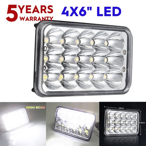 4x6"inch Square Motorcycle LED Headlight for Yamaha BW200 350 50 XT225 ...