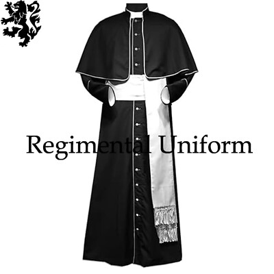 Church Holman Clergy Robe Men Roman Cassock Orthodox Clergy Black ...