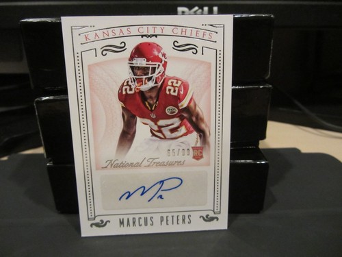National Treasures Rookie Autograph Chiefs Marcus Peters 65/99 2015 | eBay