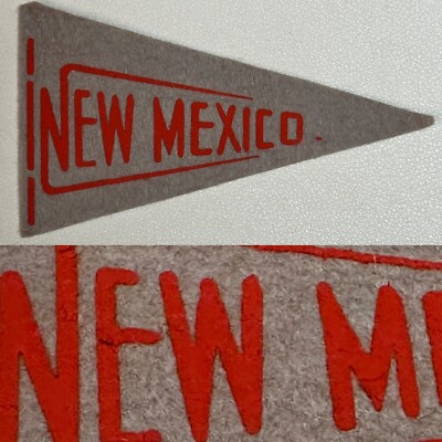Vintage New Mexico Lobos Albuquerque Football University MINI Pennant 2 ...