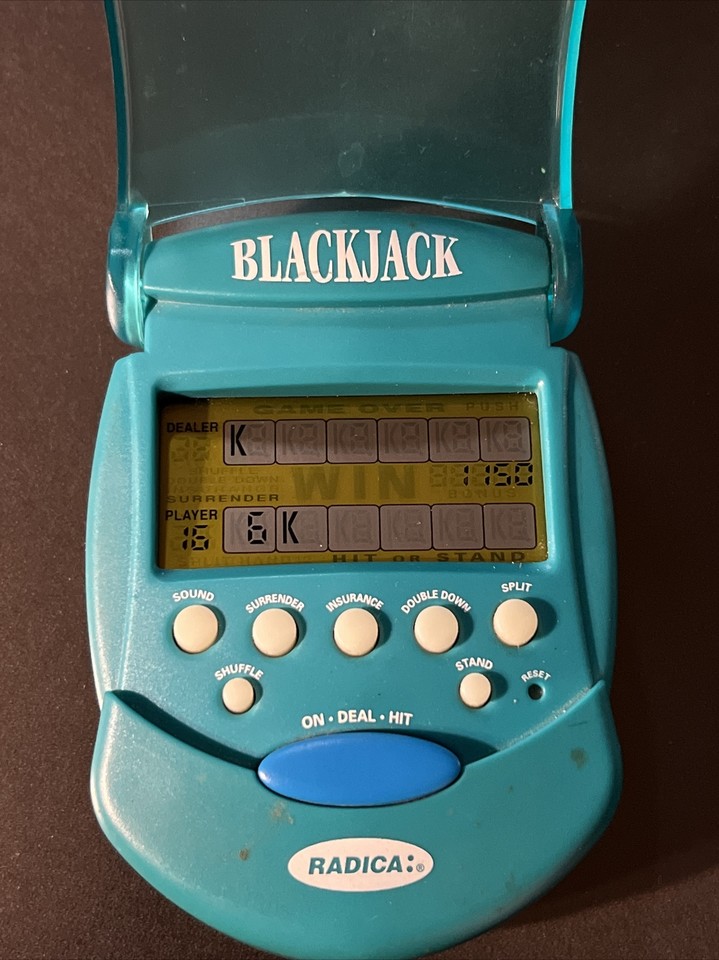 Radica Pocket Blackjack Handheld Electronic Game Vintage 2001 Tested | eBay