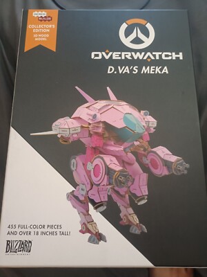 RARE! Overwatch 3D wooden puzzle model Dva's Mech. Large version 455pcs ...