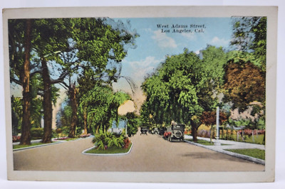 Vintage Postcard West Adams Street, Los Angeles, California 1922 | eBay