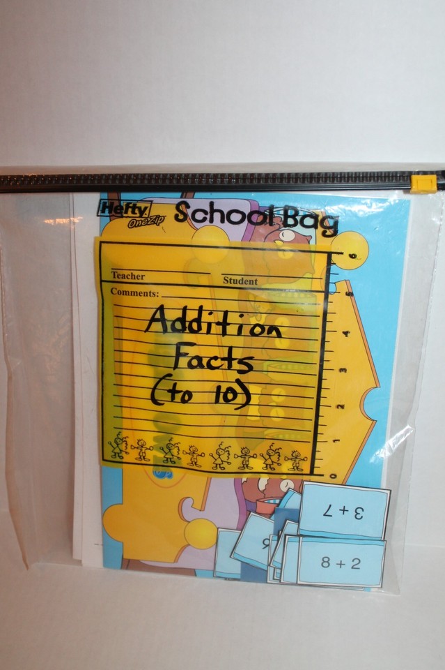 The Mailbox Math Center Folder Game Activity Addition Facts to 10 ...