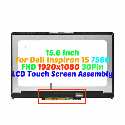 for Dell Inspiron 15 7586 i7586 P76F P76F001 LCD Touch Screen Digitizer ...