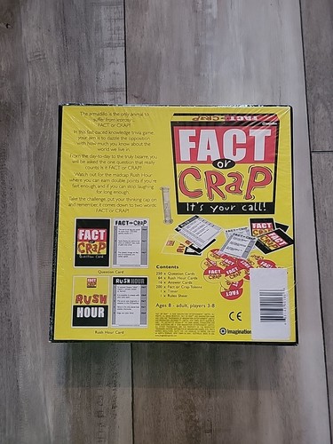 Fact Or Crap Trivia With Attitude - Imagination - Board Game - NIB | eBay