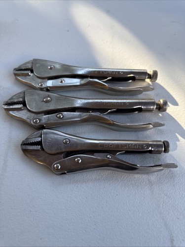 Craftsman Vintage 3pc Locking Pliers Set Vise Grip Style, U.S.A. | eBay