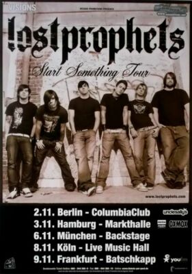 LOSTPROPHETS - 2004 - Plakat - In Concert - Start Something Tour ...