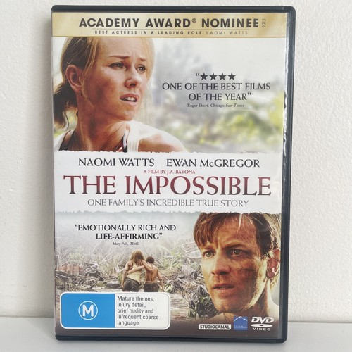 The Impossible (DVD, 2012) Naomi Watts Ewan McGregor - Region 4 PAL ...