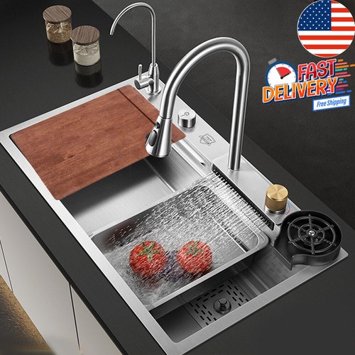 Multifunction Kitchen Sink Stainless Steel Bathroom Laundry Basin ...