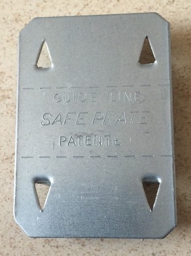 2 X Safe Strike Plate Cable Pipe nailing Protector DIY fit Studwork ...