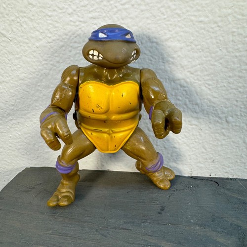Vtg Teenage Mutant Ninja Turtles Donatello Soft Head Action Figure TMNT ...