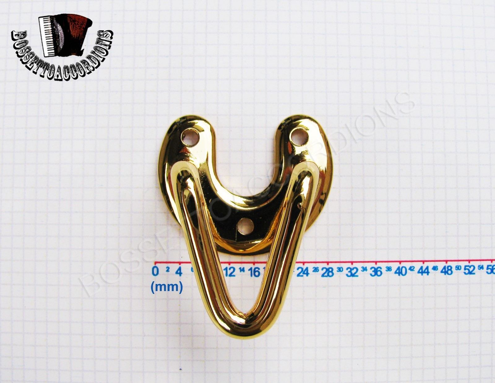 Set of 2 Accordion Shoulder Strap Brackets Gold "V" Style Small | eBay