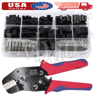 620Pcs Assorted 2.54mm Dupont Wire Cable Jumper Header Connector Kit ...
