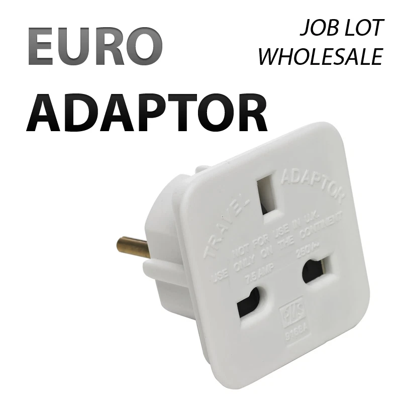 EU Plug Adapter 16A 250V EU Travel Adapter Converter Round, 58% OFF