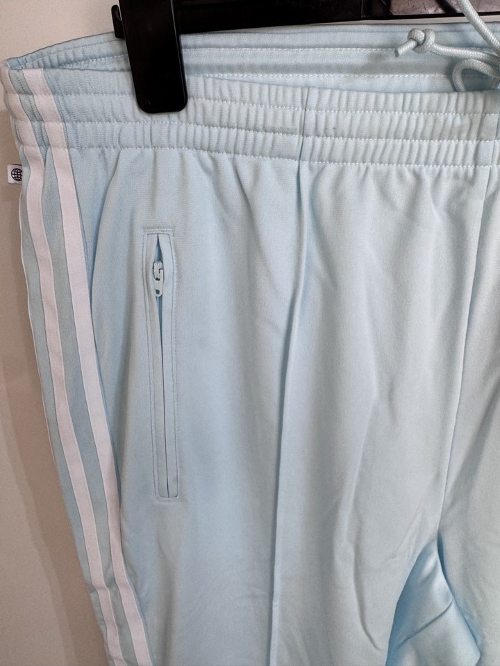 adidas Originals Firebird Tracksuit Bottoms light Blue cyan Womens Size ...
