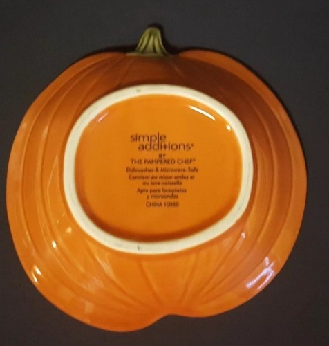 Pampered Chef Halloween Pumpkin Dish #2082 Autumn Thanksgiving 🔥 ...