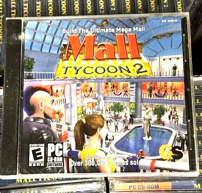 Mall Tycoon 2 PC CD ROM Computer Sim Video Game 2004 Rated E Mega Mall ...