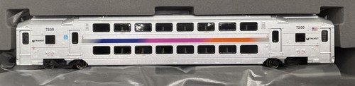 N Scale Atlas NJ Transit Multilevel Commuter Coach Trailer Car W/Toilet ...