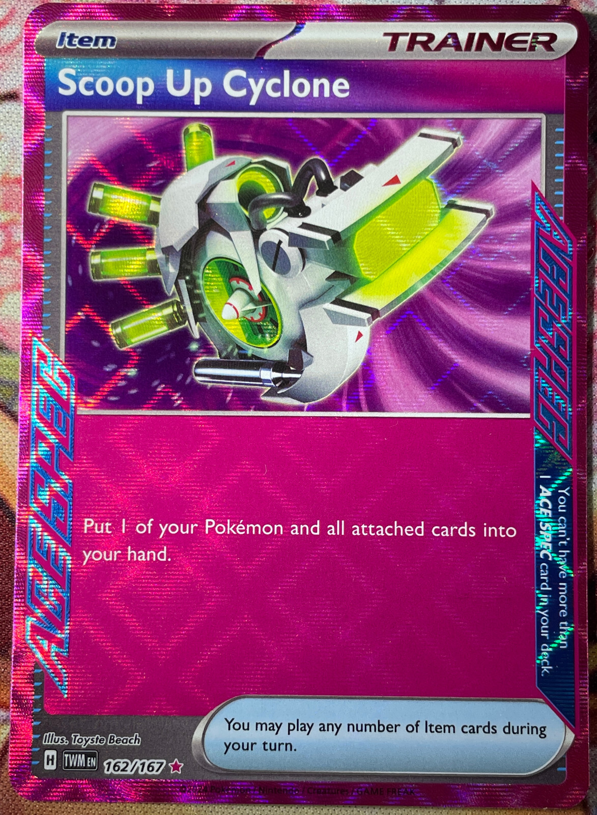 Pokemon TCG - Scoop Up Cyclone ACE SPEC Rare - 162/167 - Twilight ...