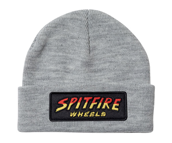 Spitfire Wheels Hell Hound Script Heather Grey Cuff Beanie | eBay