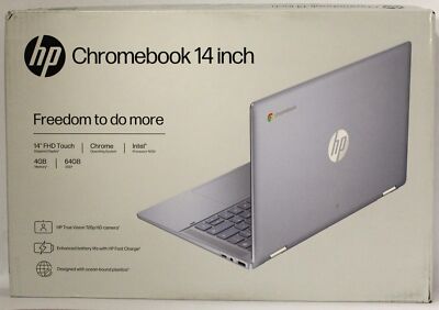 HP Chromebook 14 Inch Laptop (14b-cd0130wm) Chrome OS 64 GB (Sky Blue ...