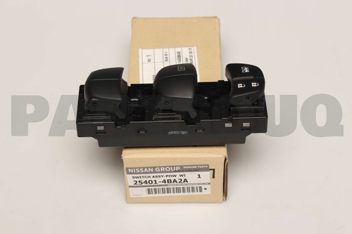 254014BA2A Genuine Nissan SWITCH ASSY POWER WINDOW,MAIN 25401-4BA2A | eBay
