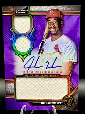 2024 Topps Triple Threads Jordan Walker Triple Patch Relic #/75 On Card ...