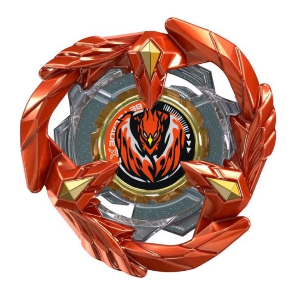 Beyblade x Phoenix Feather Metal Coat Orange & Phoenix Feather Blade ...