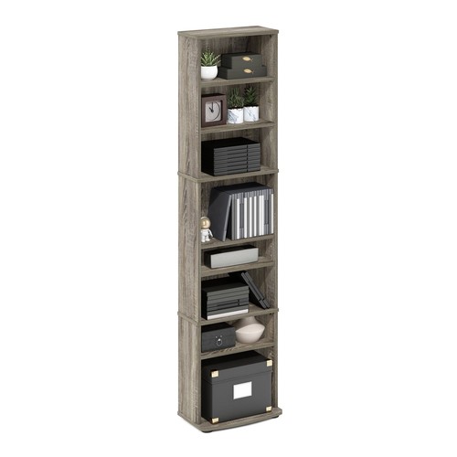 Adjustable Shelves Media Storage Tower Shelving Cabinet Organizer DVD ...