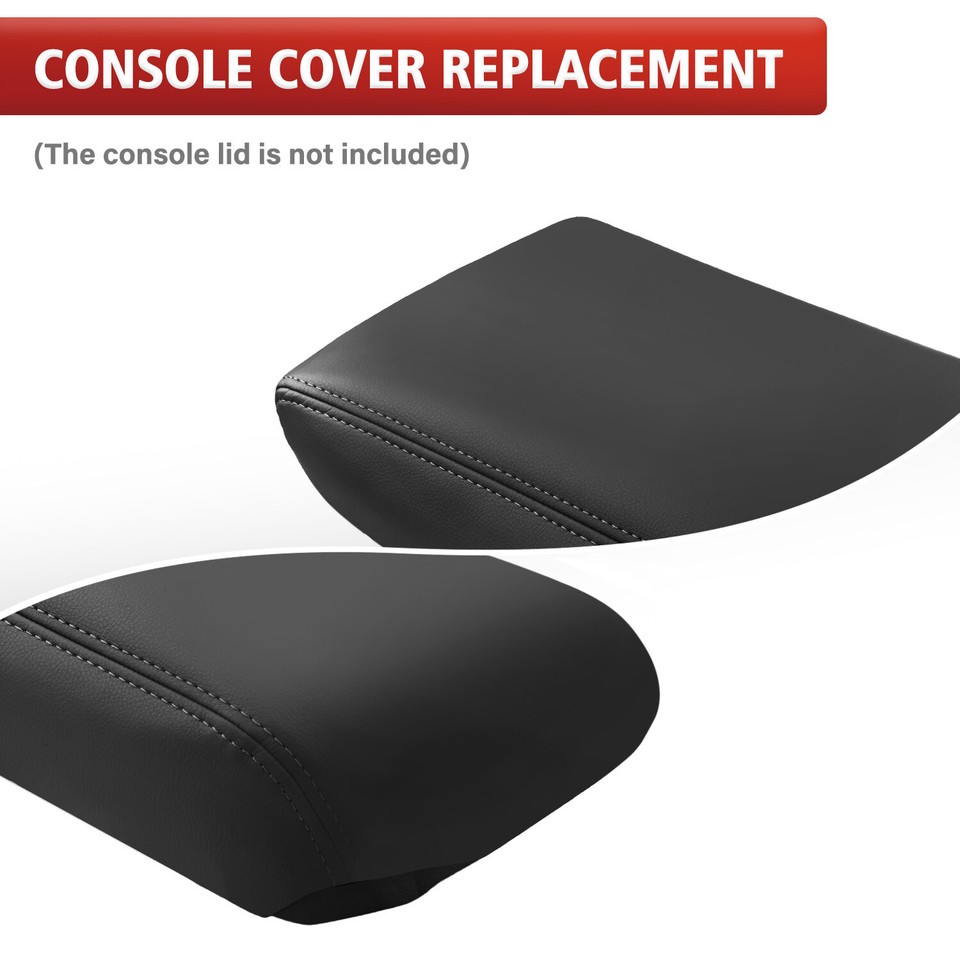 Fit 2010-2023 Toyota 4Runner Center Console Lid Armrest Leather Cover ...
