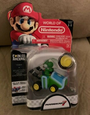 YOSHI Stunt Coin Nintendo Coin Racers Mario Kart 7 Figure In Unopened ...