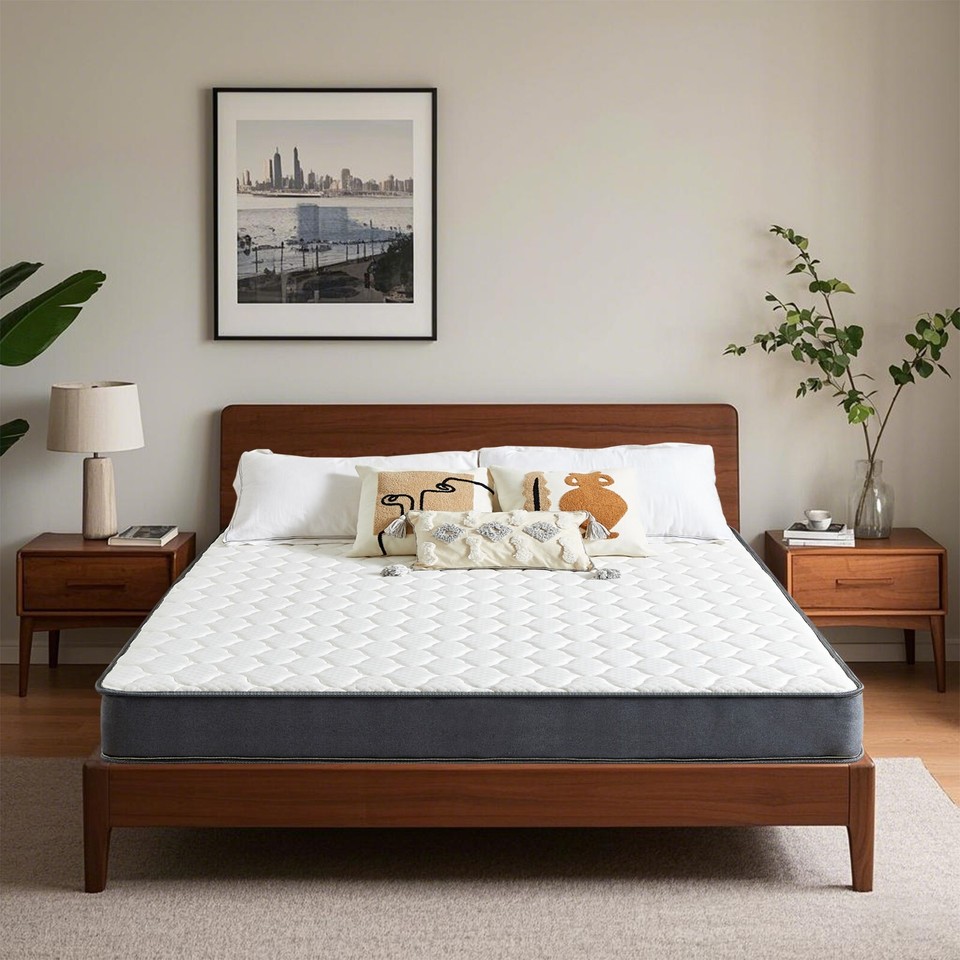 Coolsense Double Breathable Gel Memory Foam Spring Hybrid Mattress Semi ...